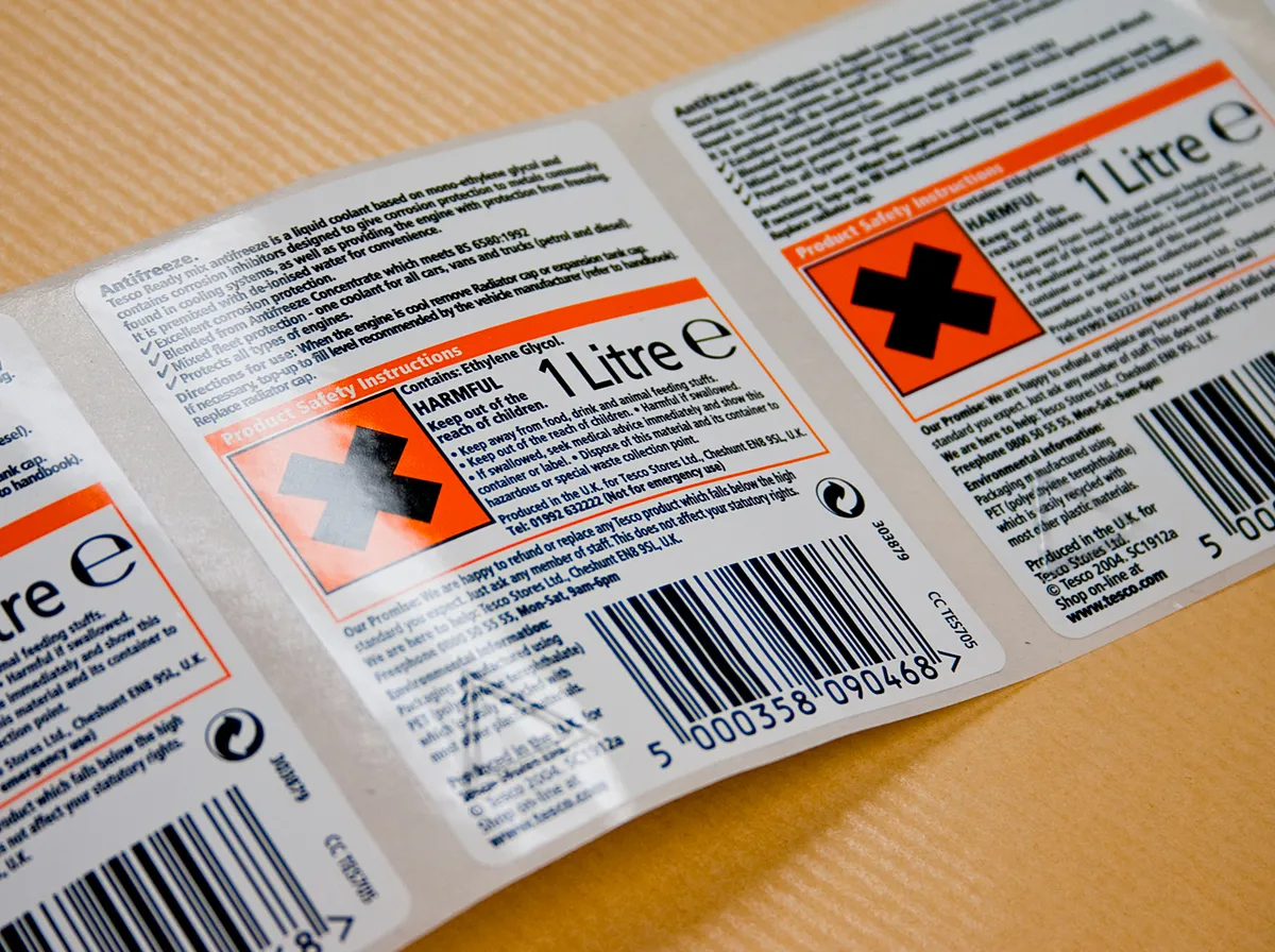 Automotive Labels | Vista Labels